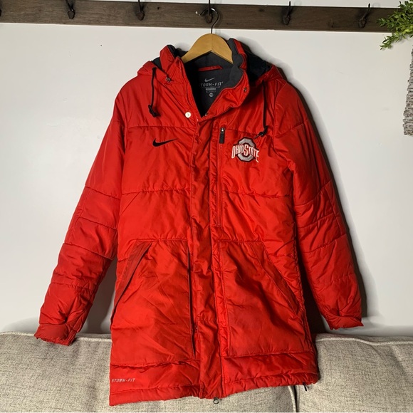 Nike | Jackets & Coats | Nike Womens Ohio State Stormfit Puffer Jacket ...